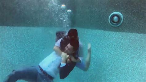 Fully Clothed Underwater Fight Thisvid Com
