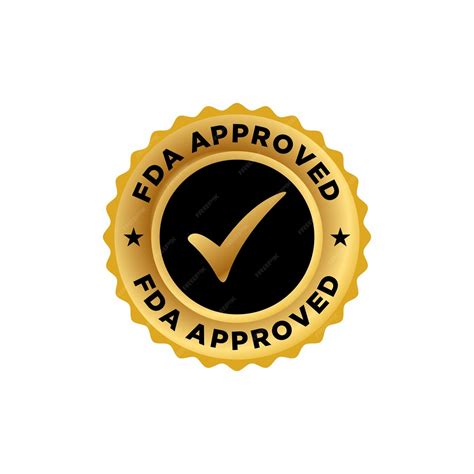 Premium Vector Fda Approved Food And Drug Administration Icon Symbol