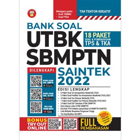 Jual BUKU BANK SOAL UTBK SBMPTN SAINTEK 2022 Shopee Indonesia