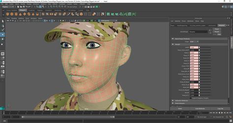 Female Us Soldier Camouflage Rigged For Maya 3d Model 199 Ma Free3d