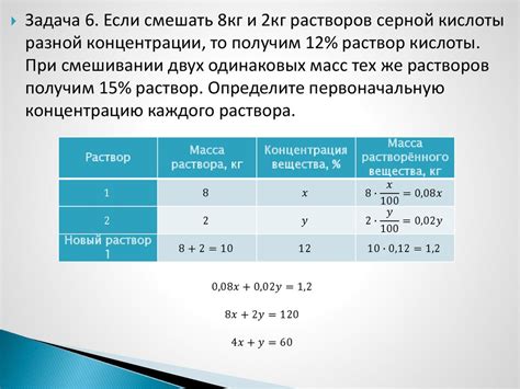 Решение задач на смеси и сплавы презентация онлайн