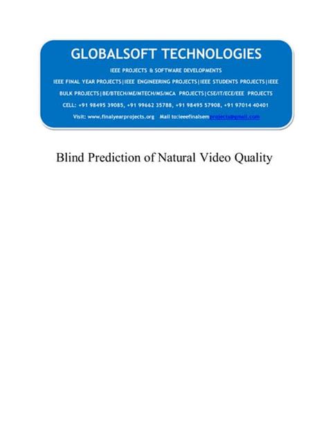 ieee 2014 matlab image processing projects blind prediction of natural