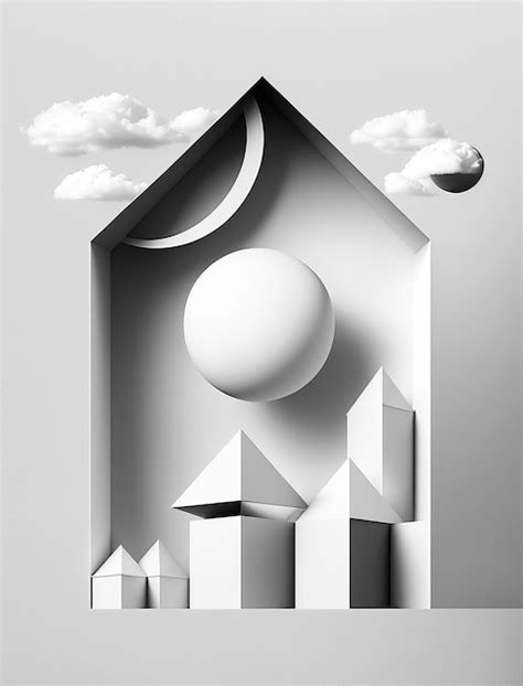 Premium AI Image Ai Generated Illustration Sleek Triangular Design