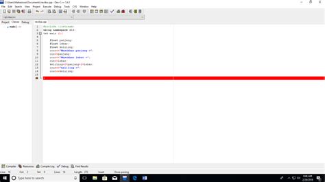 Cara Menghitung Luas Segitiga Menggunakan Program Aplikasi Dev C Ikas Blog