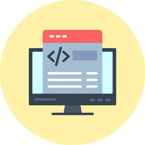 Web Development Vector Icon 16533856 Vector Art At Vecteezy