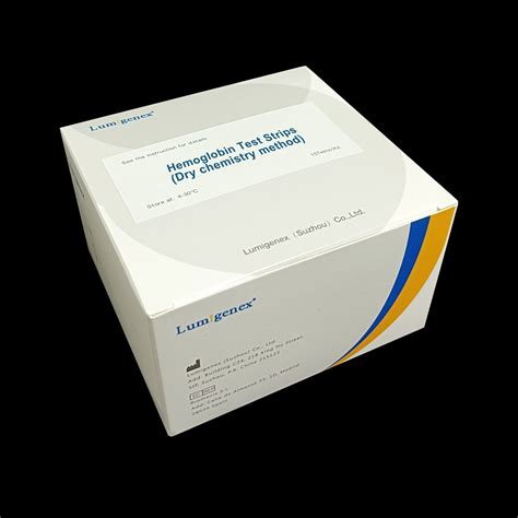 Hemoglobin Quantitative Detection Strips Dry Chemical Method