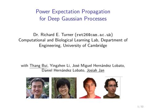 Ppt Power Expectation Propagation For Deep Gaussian Processes Dr