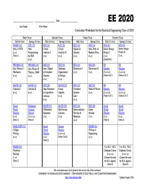 Fillable Online Ece Umass EE 2020 UMass ECE Fax Email Print PdfFiller