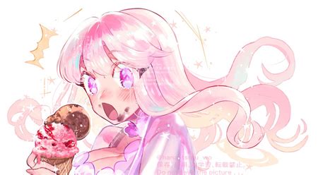 Skeb 【skeb】アイスクリーム食べてるところを見つかってしまった はなつるヲskeb募集中のイラスト Pixiv