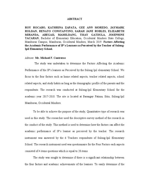 Factors Affecting The Academic Performan Download Free Pdf Teachers Teaching Method