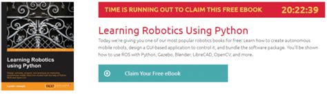 Livro De Gra A Do Dia Learning Robotics Using Python Embarcados