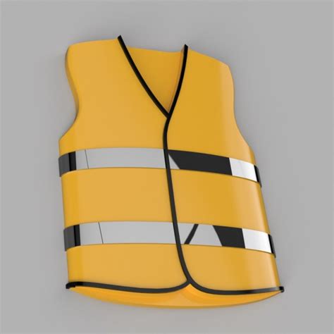 3d Printable Gilet Jaune Yellow Vest By Toth Zoltan