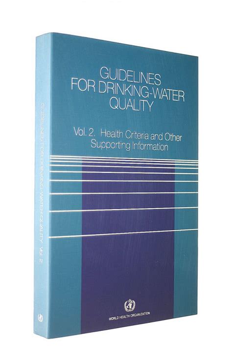 Guidelines For Drinking Water Quality Health Criteria And Other