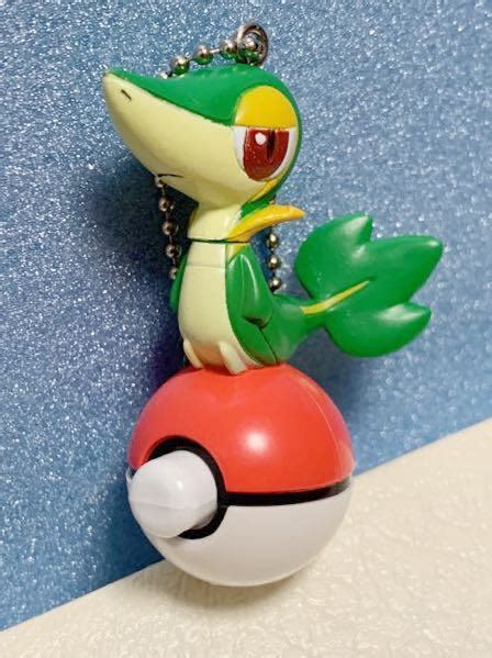 ポケモン アクション キーチェーン Bw ブラック ホワイト ツタージャ ミニフィギュア キーホルダー ストラップ ボールチェーン バンダイ