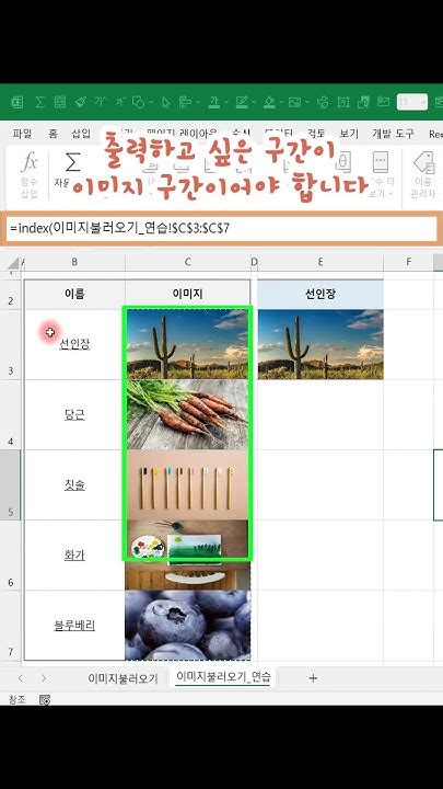 엑셀 Excel 이미지 그림 클릭 한번으로 불러오기 엑셀 이것만 Engine Shorts 엑셀기초배우기 Youtube