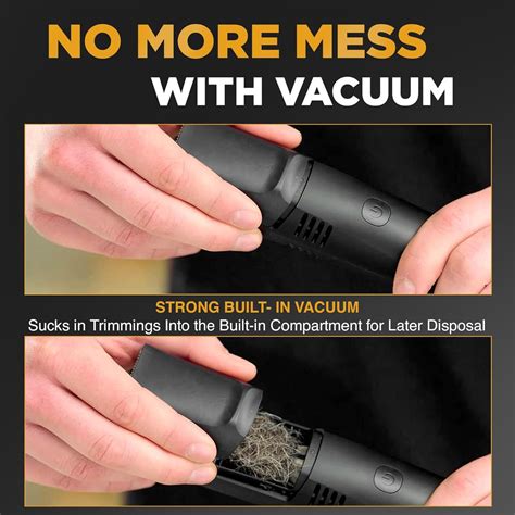 Vacutrim Rechargeable Trimmer With Built In Vacuum Electric Shaver W