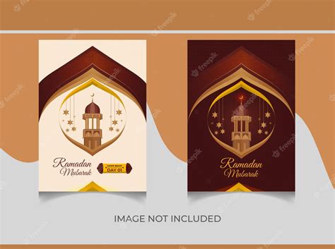 Premium Vector Ramadan Mubarak 2023 Flyer Design Template