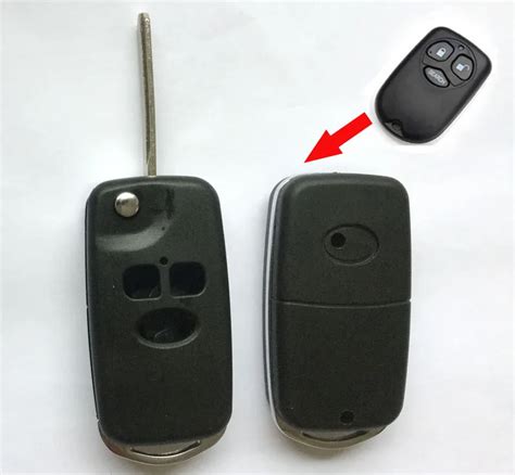 3 Buttons Replacement Modified Flip Folding Remote Key Case Shell For