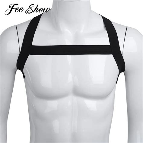 Feeshow Hot Men Body Belt Harness Men Elastic Shoulder Chest Muscle