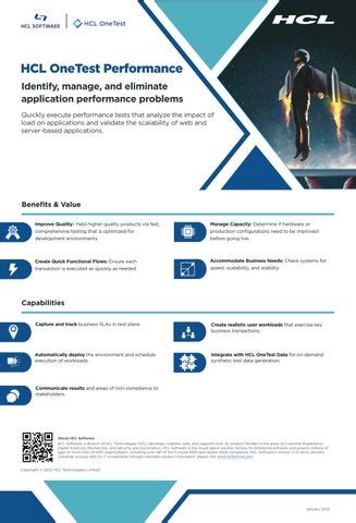HCL OneTest Performance By HCLSoftware Issuu