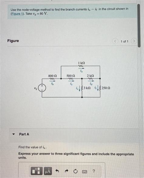 Solved Use The Node Voltage Method To Find The Branch