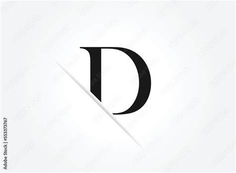 Letter D Icon Alphabet Symbol Letter D Logo Icon Design Vector Sign