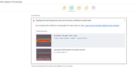 Style Background And Foreground Colors Do Not Have A Sufficient Contrast Ratio Issue