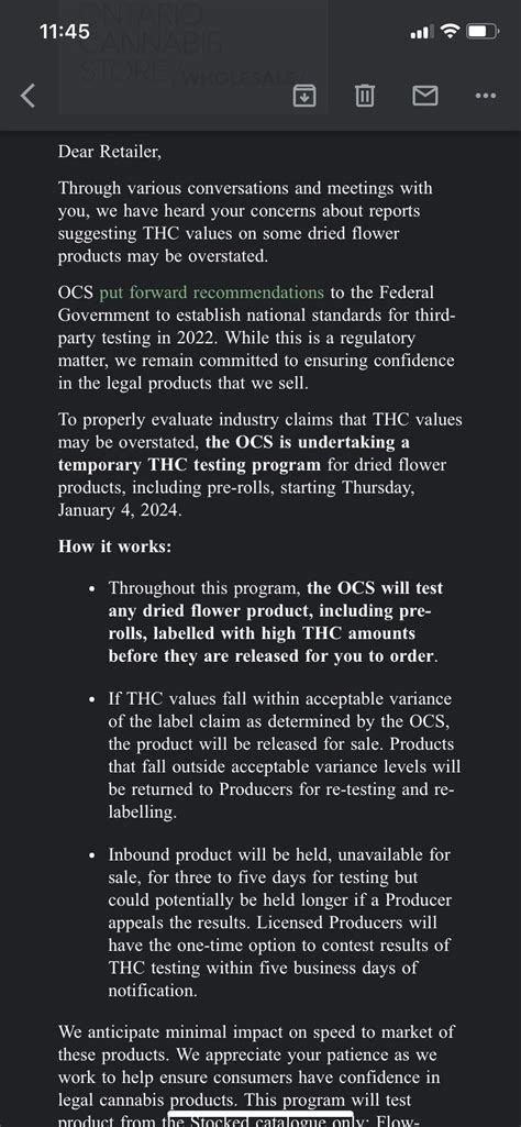 Ocs Temporary Thc Testing Program R Theocs