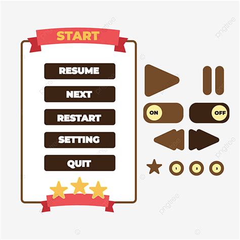 Mobile Ui Interface Vector Hd Png Images Game Interface Ui Pack Game