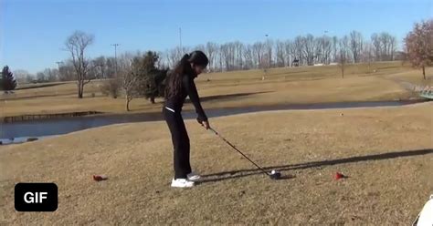11 Year Old Girl Gets A Hole In One After Being Promised Shed Get A