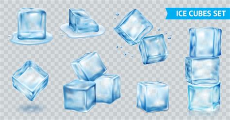 Ice Cube Vector Images Over