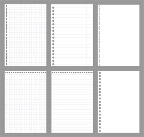 Premium Vector Set Of Realistic Vector Illustration Of Blank Sheets