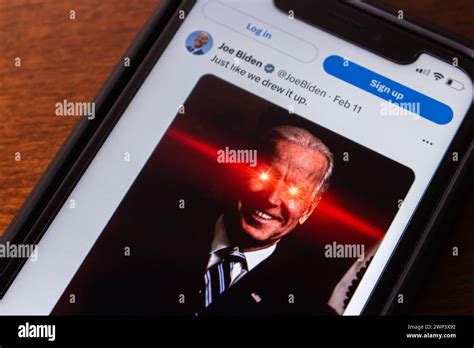A Post Just Like We Drew It Up With Iconic Joe Biden With Red