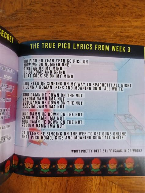 Guys This Is The Actual Lyrics From Week 3 Pico This Is From The