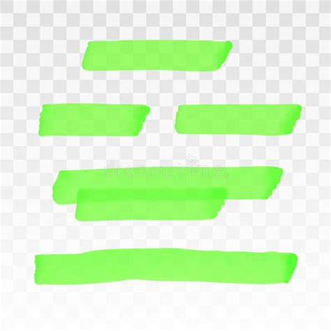 Underline Line Transparent Background Stock Illustrations