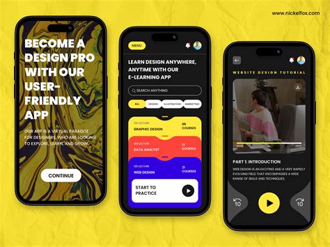 E Learning Mobile Ios Application Behance