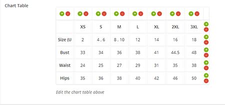 Best Woocommerce Product Size Chart Plugin Frip In
