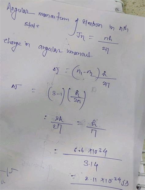 Vii In Hydrogen Atom Electron Jumps From The 3 Orbit Torbit The