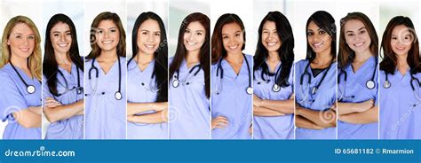 Krankenschwestern Im Krankenhaus Stockfoto Bild Von überprüfung