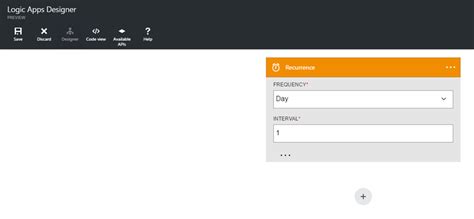 13 azure portal logic apps designer add recurrence trigger conf png