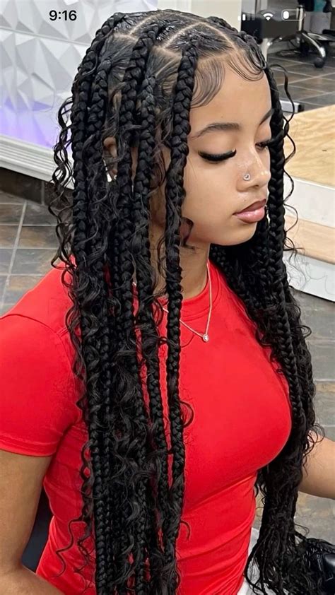 Large Boho Knotless⭐️ Download Free In 2024 Long Hair Styles Short