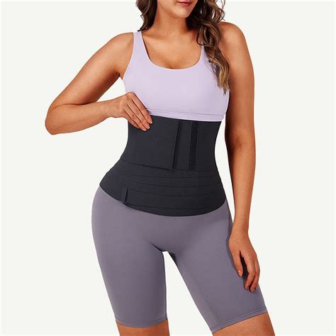 5m Black Plus Abdominal Binder Latex Tummy Wrap Compression Band