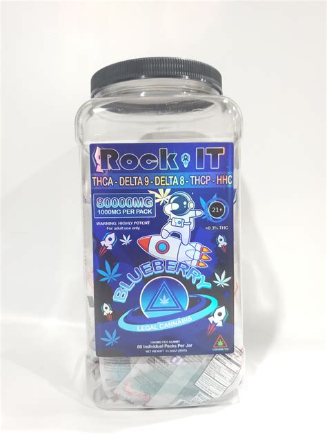 Rock It Thc A Thc P D9 D8 Hhc 80 000mg Each Gummies 1000mg