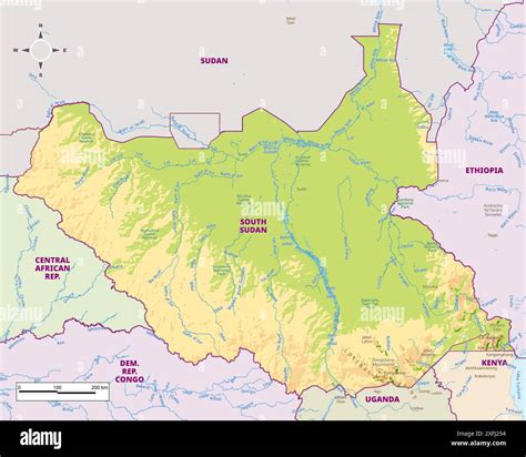 Sudan Political Map Capital Stock Vector Images Alamy