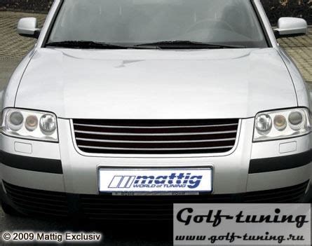 VW Passat B5+ Решетка радиатора без значка черная – купить в Москве
