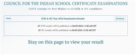 ICSE Class 10th Result 2024 Out At 11 00 Am Results Cisce Org