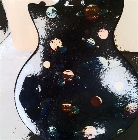 Foto Solar Sysstem Guitar Art Exhibition Exhibition Original Piece