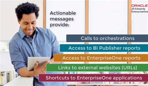 Increase Business Efficiency With Jd Edwards Enterpriseone Actionable Messages Quest Oracle