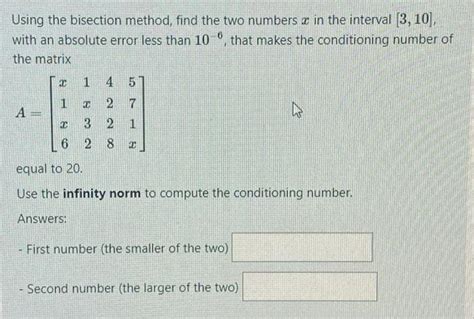 Solved Urgent Please Using The Bisection Method Find Chegg