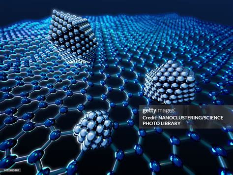 Nanoparticle Catalysts Supported On Graphene Illustration High Res